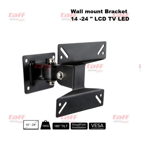 Jual Taffware Wall Bracket Braket Dinding LED LCD TV Untuk 14 - 24 inch ...