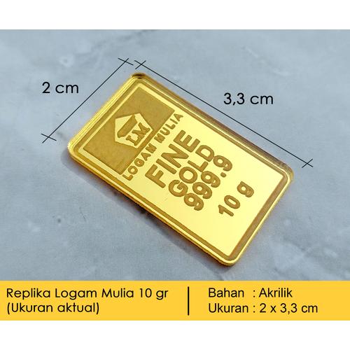 Jual Replika Logam Mulia 1 - 100 gr - Ukuran aktual - 10 gr - Kota ...