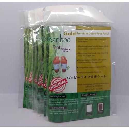 Jual 10 pcs Koyo Kaki Bamboo - Bambo Foot Patch - Gold - bambu Original ...