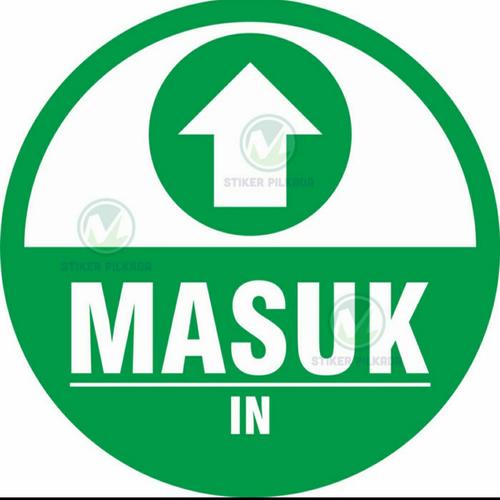 Jual STIKER VINYL IN OUT 15x15CM DI JUAL SATUAN - 15x15CM - Kota ...