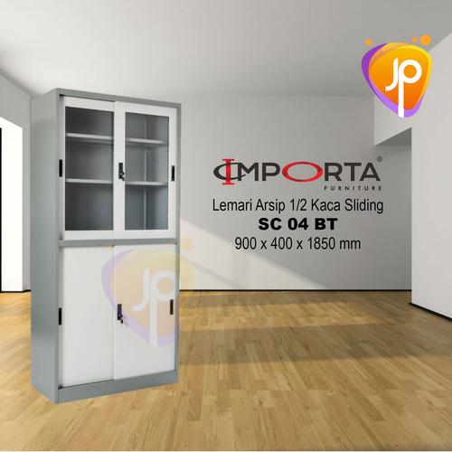 Jual Lemari Arsip 1/2 Kaca Slidng / Lemari Arsip Kantor / Importa SC 04 ...