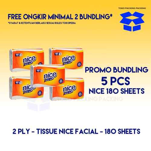 Jual [Promo Bundling] Tissue Nice 180s x 5 pcs(Berat kurang lebih 900 ...