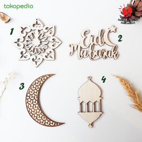 Jual Hang Tag Lebaran Kayu / Label Idul Fitri Kayu / Ornament Hampers ...