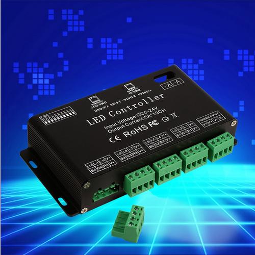 Jual Modul Lampu Strip LED 12 Channel RGB DMX 512 LED Controller ...