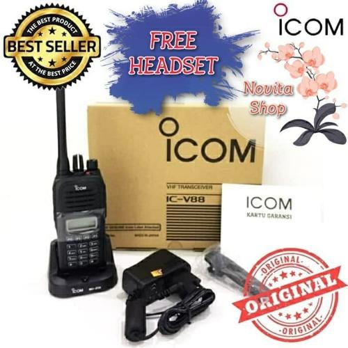 Jual HT Icom IC V88 IC-V88 Free Handsfree atau Headset - Kota Tangerang ...