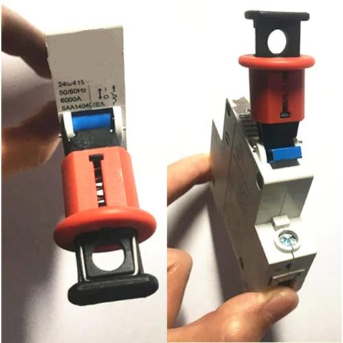 Jual MCB lockout push button lock dogs, MCB lock ,toggle lock safety ...