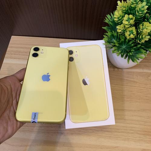 Jual iPhone 11 128Gb Yelow Ex Resmi iBox MulusLus Fullset Original ...