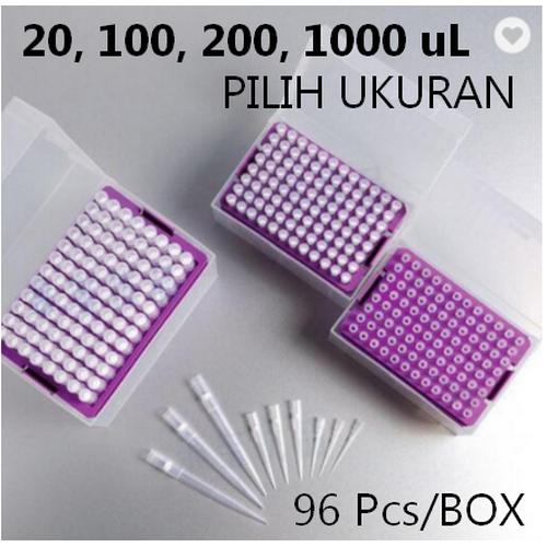 Jual Filter Tips / Micropipet Tips 96 Pcs/Kotak Steril / Tips ...