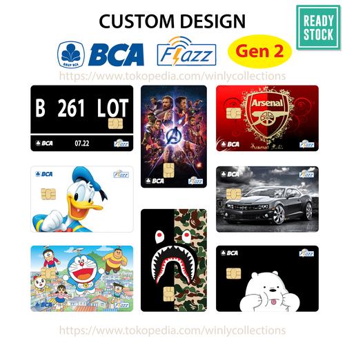Jual Kartu Emoney BCA Flazz Custom Design 1 sisi (Saldo 25 ribu ...