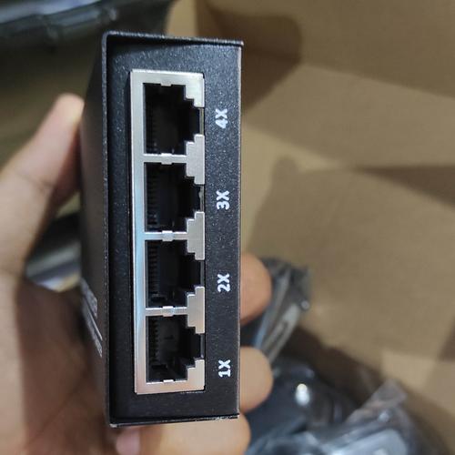 Jual MEDIA CONVERTER FIBER OPTIC TO LAN 4 PORT / FO TO RJ45 WITH ...