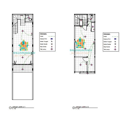 Jual Siap Pakai I Gambar Arsitek I Rukan 2 lt UK 4 X17 I DED I Bestek ...