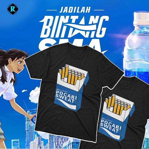 Jual Kaos Meme Pocari sweat| Tshirt custom |kornit beeze series | DTG ...