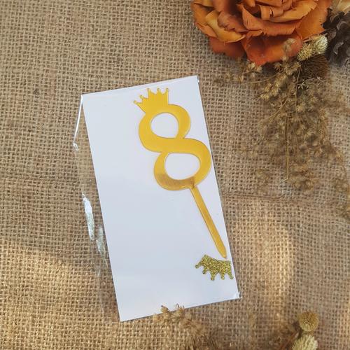 Jual cake topper / cake topper angka / hiasan kue ulang tahun / topper ...