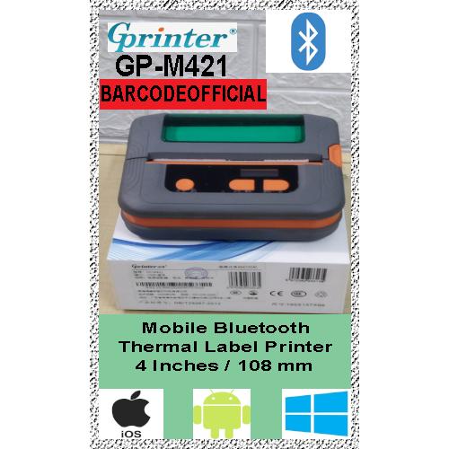 Jual PORTABLE MOBILE LABEL GPRINTER GP-M421 BLUETOOTH 4 INCH = Epson ...
