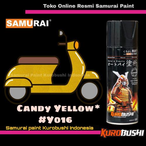 Jual Samurai Paint CANDY YELLOW Y016 Warna Kuning Candy/Kuning emas ...