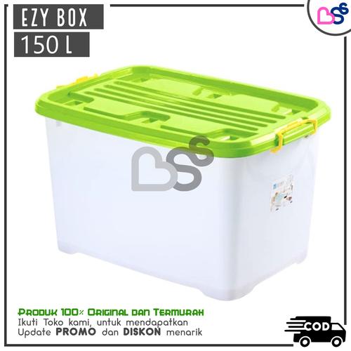 Jual CONTAINER PLASTIK EZY UKURAN 150 LITER BOX CONTAINER KOTAK ...