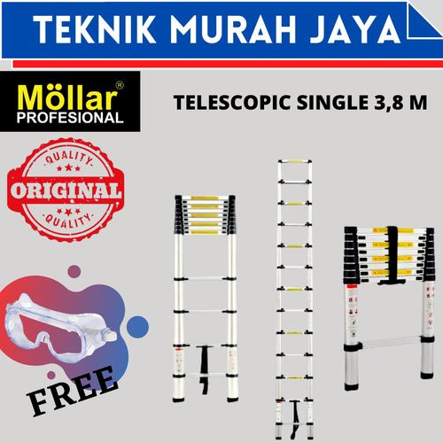 Jual Tangga Teleskopik Single 3,8 Meter Telescopic Ladder 3.8M MOLLAR ...