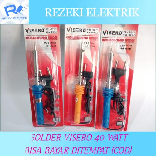 Jual SOLDER LISTRIK VISERO 40 WATT SOLDER BAGUS SOLDER PANAS SOLDER ...
