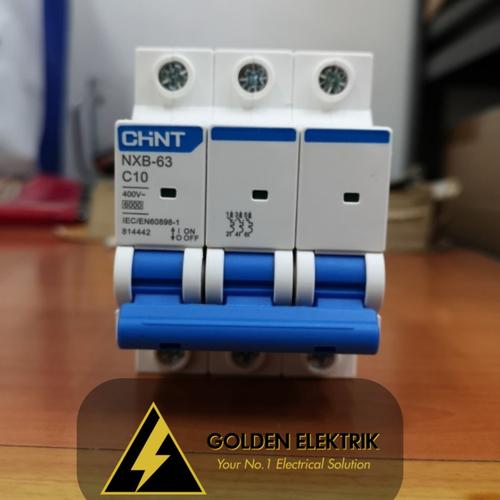 Jual MCB Chint 3P NXB-63 (6-40a) - Jakarta Pusat - Golden Electricals ...