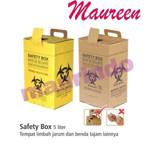 Promo Onemed Safety Box Kuning 5L + Tali Tempat Limbah Medis Ukuran 5 ...