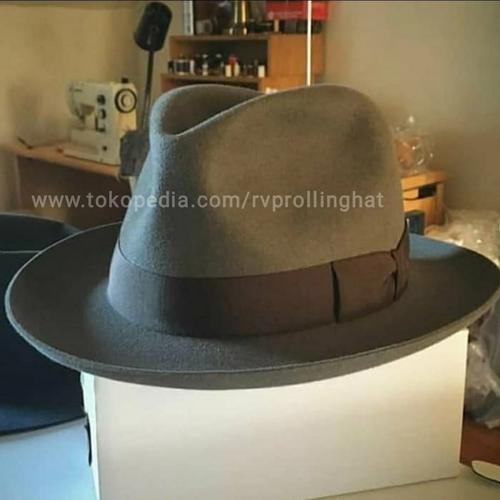Jual Topi pria model fedora bahan wool original topi pria keren - Kab ...