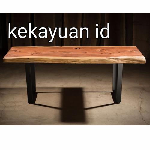 Jual Meja kayu jati alami tebal 4cm 150x60x75 - Kota Tangerang ...
