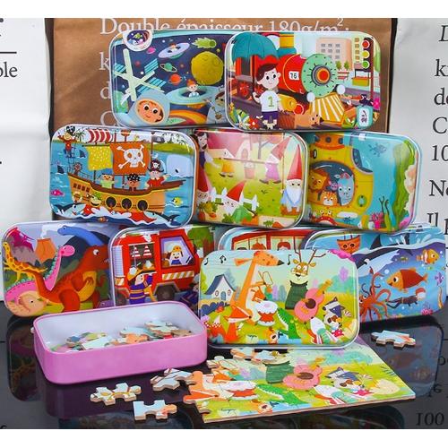 Jual NOTOSKA - 60 PCS TIN PUZZLE / Puzzle kaleng - Mainan edukasi ...