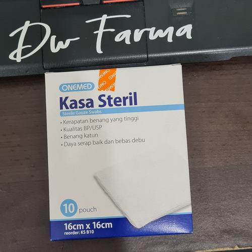 Jual Kasa Steril Onemed 1box isi 10 Ukuran 16cmx16cm/Kassa Steril ...