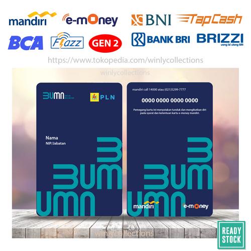 Jual Emoney Edisi Kartu ID CARD PLN MANDIRI Etoll - 2 SISI Murah ...