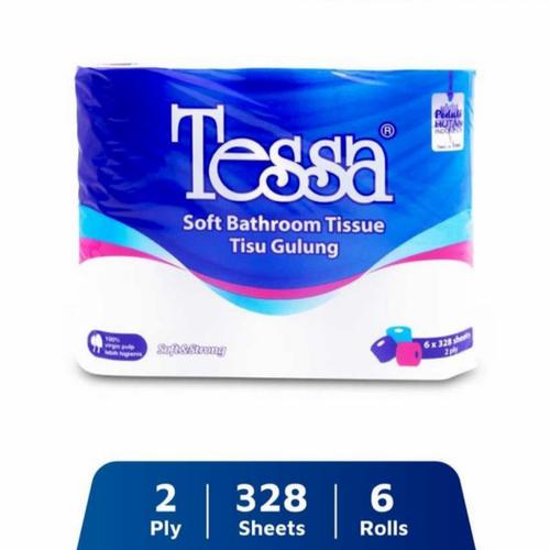 Jual tissue toilet tessa 6 roll x 328s / Tisue wc Tesa 6roll 2ply ...