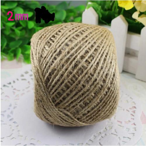 Jual [100 gram] Tali Rami / Jerami / Goni 2 mm 2 ply - +/- 2 mm 2 ply ...