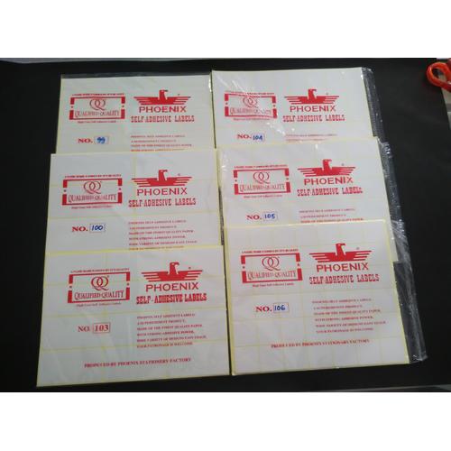 Jual Label Stiker harga / Label undangan PHOENIX - 123 (12x30mm) - Kota ...