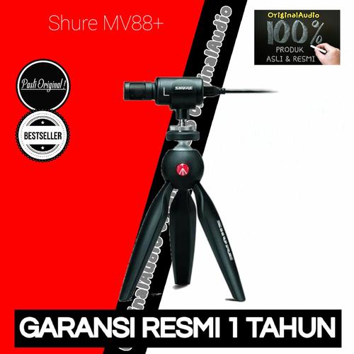 Jual Shure MV88+ / MV88 Plus Video Kit Digital Stereo Condenser ...