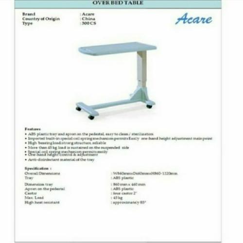 Jual Over Bed Table 300 CS Acare GEA/Meja Mayo/Overbed Table 300CS GEA - Jakarta Pusat - Sarana ...