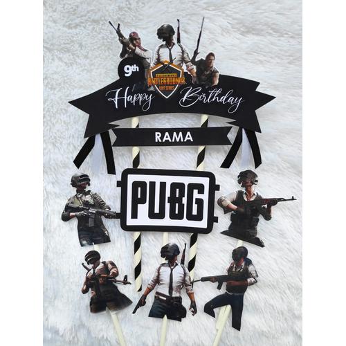 Jual Cake Topper PUBG / Hiasan Kue PUBG / Topper Custom PUBG - Kota ...
