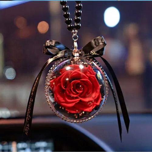 Jual Car Eternal Rose Pendant | Gantungan Pajangan Mawar Spion Tengah ...