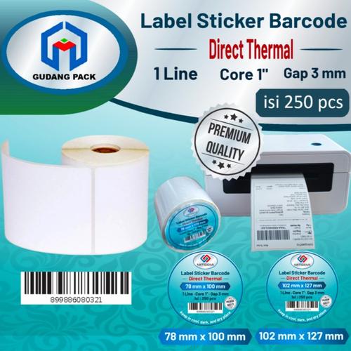 Jual label barcode - label thermal - sticker barcode - label pengiriman ...