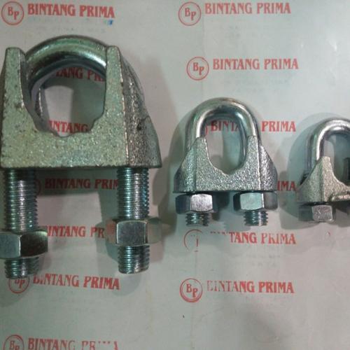 Jual Klem Kabel Sling / Klem Bulldog Grip / Klem U Uk. 12mm / 12 mm ...