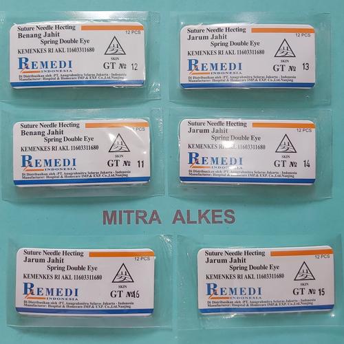 Jual Jarum Hekting KULIT Remedi. Suture Needle Hecting GT. Nald ...