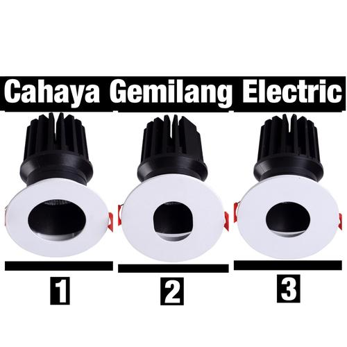 Jual Lampu nero pinhole pin hole recessed downlight 9w 9watt downlight ...