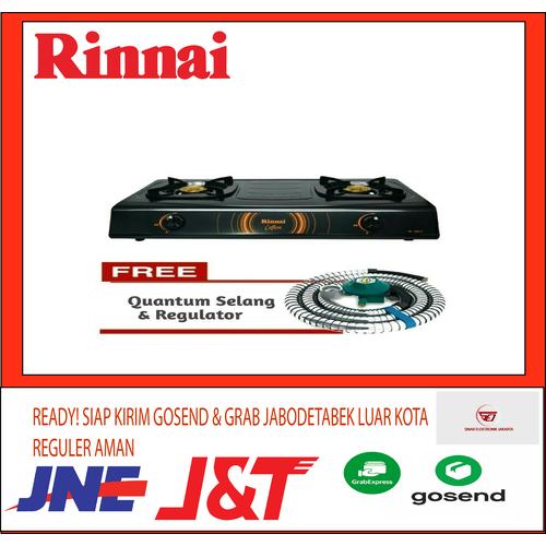 Jual Rinnai RI 522C Free Selang Gas Quantum. Kompor Gas 2 Tungku ...