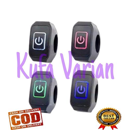 Jual Saklar On Off Motor Lampu led power button on off led saklar stang ...