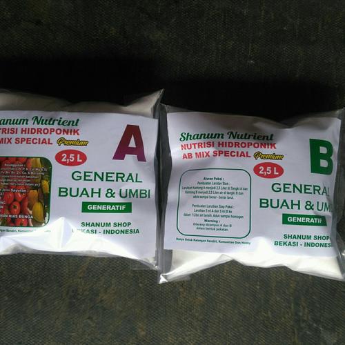 Jual Nutrisi AB mix Spesial Premium 2,5 L ( Tanaman Buah, Umbi dan cabe ...
