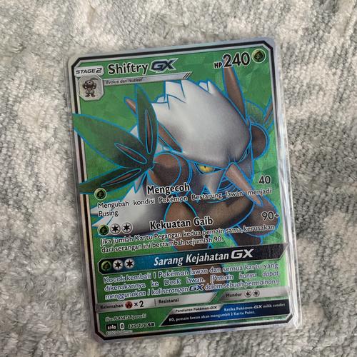 Jual Shiftry Gx Kartu Pokemon Tcg indonesia sr as4a 179/178 SR Full Art ...