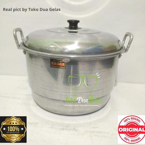 Jual panci langseng kukus eagle 30 cm / kukusan dandang merk global uk ...