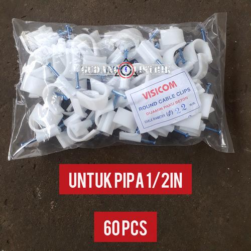 Jual Klem Kabel Cekak Kabel Beton Paku Kabel Sadel Beton No 22 VISICOM ...