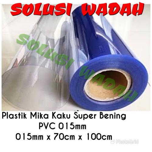 Jual Plastik Mika Kaku Rigid PVC Super clear,Lebar 70cm Tebal 015mm - Jakarta Barat - Solusi ...