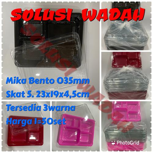 Jual Mika Bento Skat 5/Tray Bento/Box Bento 035mm-50set - Jakarta Barat ...