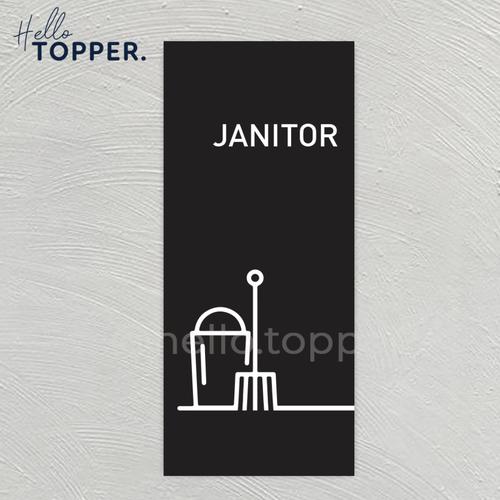 Jual Sign Label Akrilik Janitor | Ruang Janitor Acrylic Signage ...
