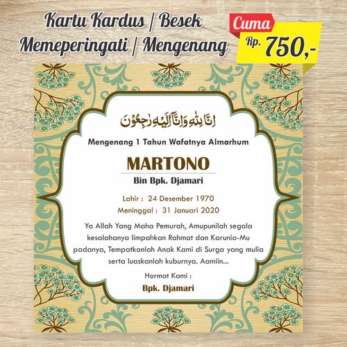 Jual Samir tutup Kardus, Besek, Foam, Berkat Memperingati/Mengenang ...